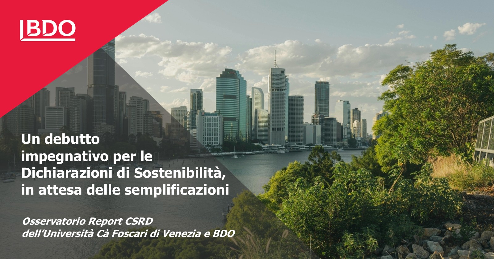 Dichiarazioni di Sostenibilità, in attesa di semplificazioni - BDO